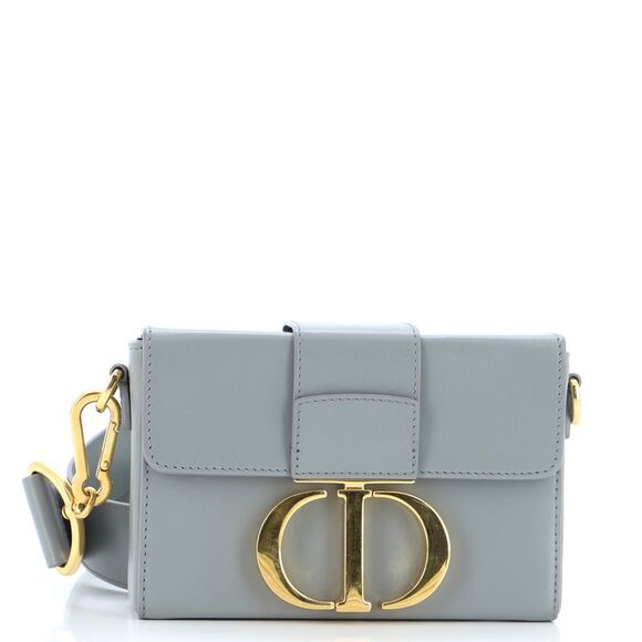 Dior | Bags | Christian Dior 3 Montaigne Box Bag Leather Gray | Poshmark